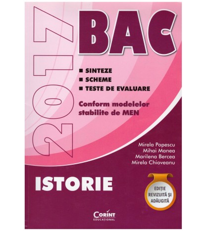 M. Popescu, M. Manea, M. Bercea, M. Chioveanu, Bac istorie 2017