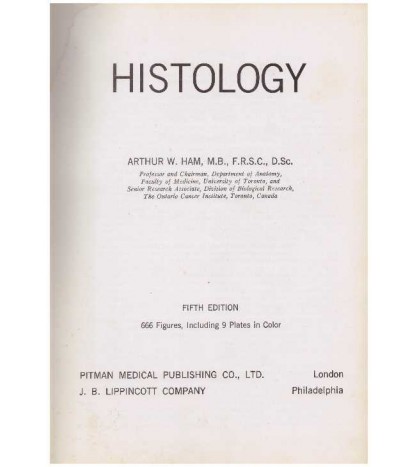 Anticariat Albert, Histology - 5th edition, Arthur W. Ham